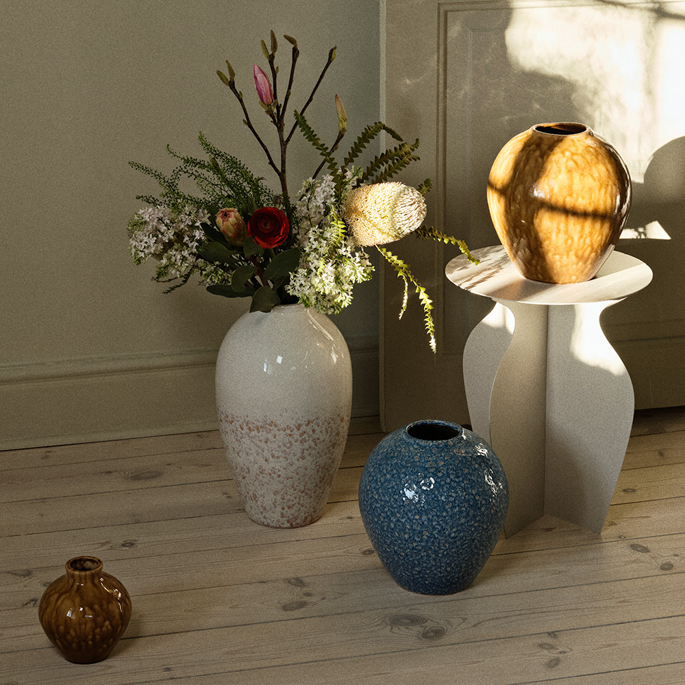 Ingrid Vase - Rainy Day/Indian Tan - Large - View Gifts | Thames Ditton