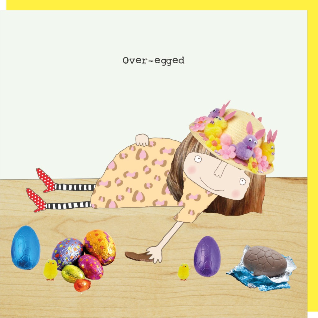 Over-Egged | Happy Easter card - View Gifts | Thames Ditton