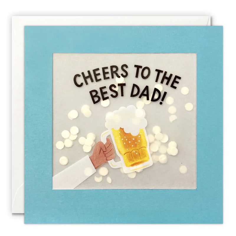 Cheers Best Dad Paper Shakies Card - View Gifts | Thames Ditton