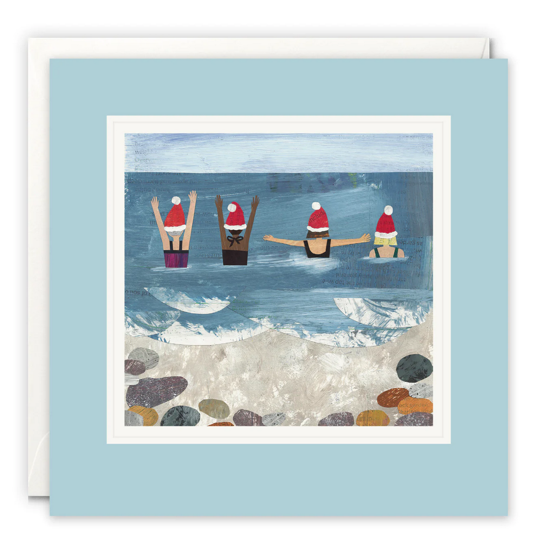 Christmas Sea Swimmers Paintworks Card - View Gifts | Thames Ditton