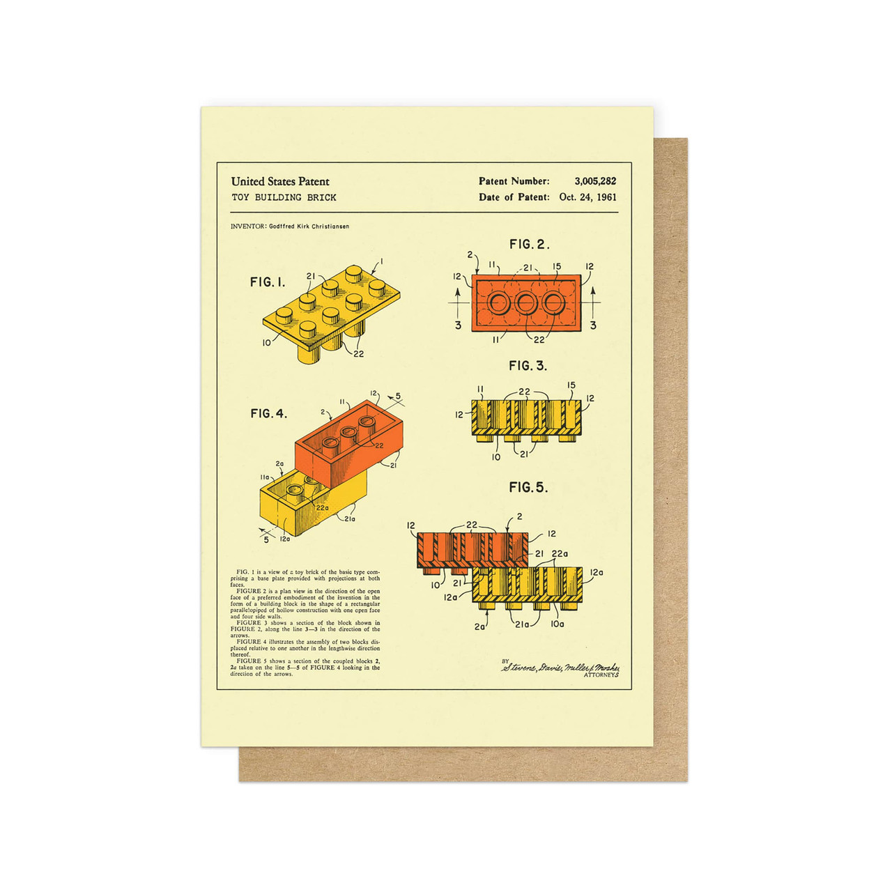 Building Bricks - Lego | Greetings card - View Gifts | Thames Ditton