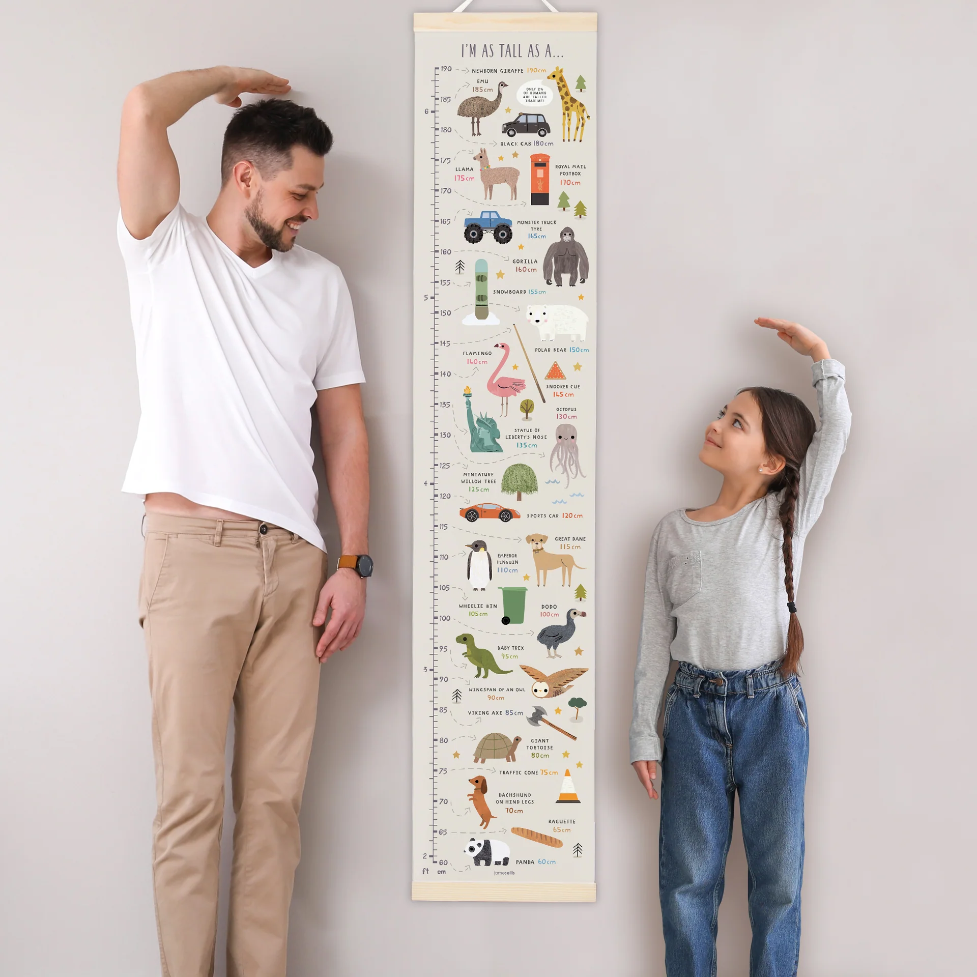 Family As Tall As Height Chart (extra tall) - View Gifts | Thames Ditton